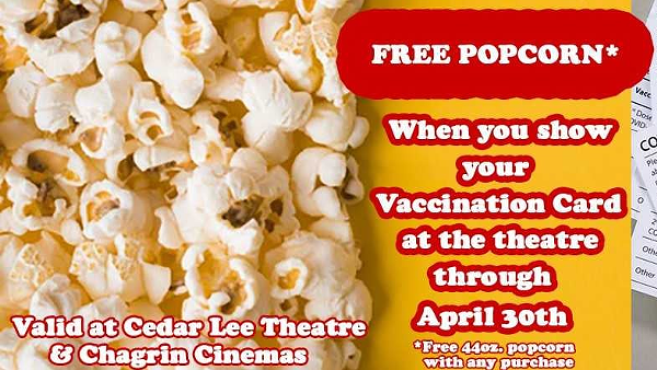 Got Your Covid Vaccine? Cleveland Cinemas Will Give You a Free Popcorn ...