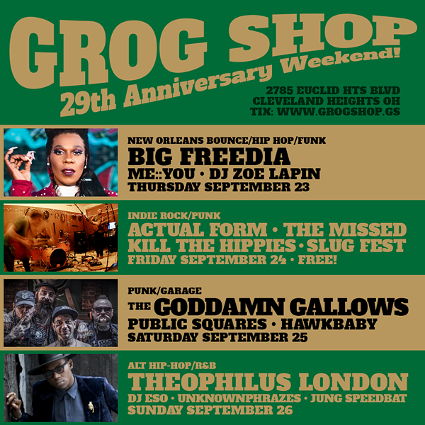 Here’s the Lineup For Grog Shop’s Anniversary Weekend | Cleveland ...