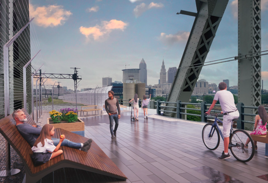 Could a 'Skywalk Park' Over the Cuyahoga River Extend the Redline ...