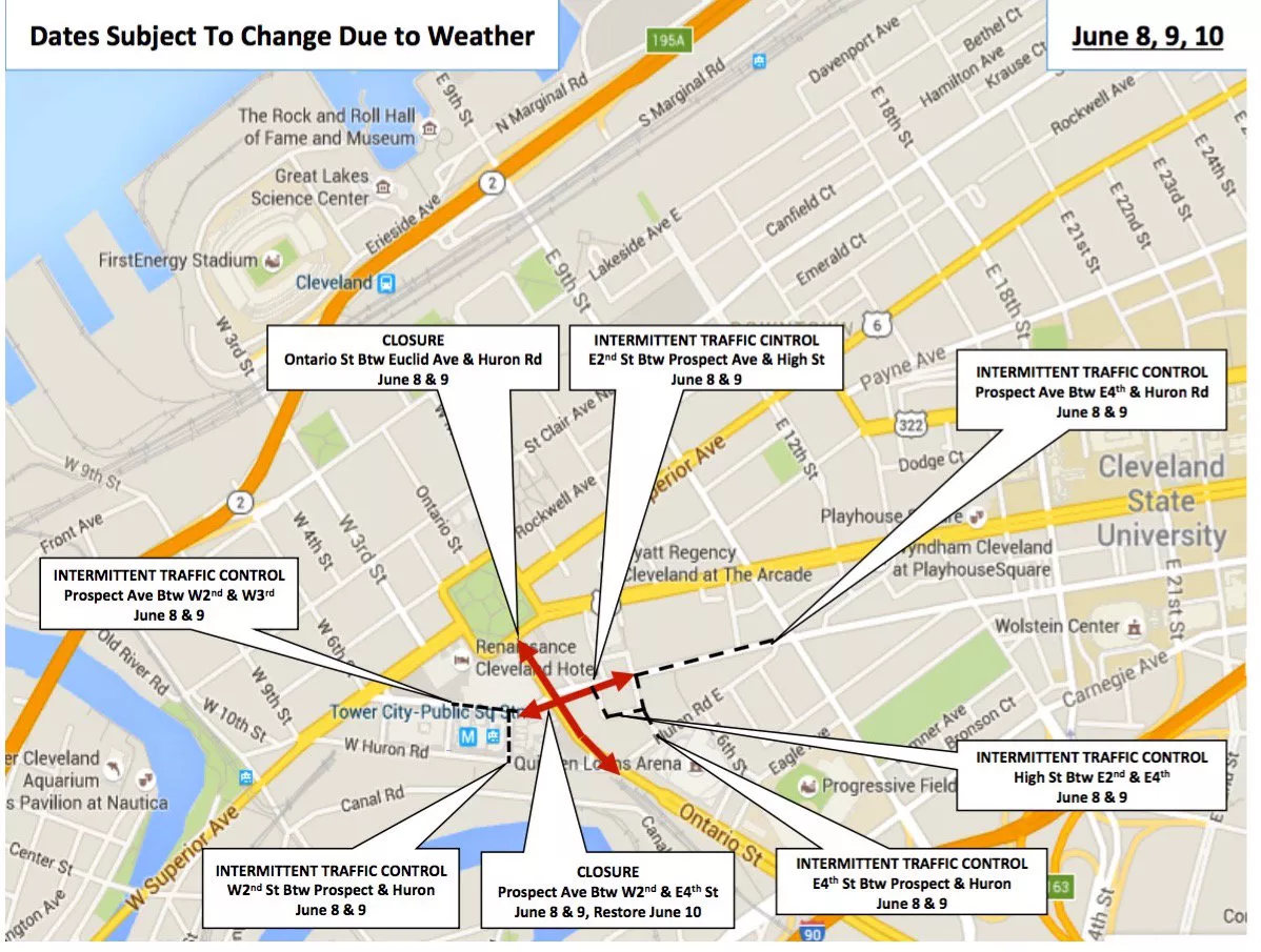 City of Cleveland Announces Additional "Fast 8" Road Closures ...