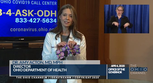 Dr. Amy Acton's Checklist for Cloth Masks, Which Ohio and the CDC Now ...